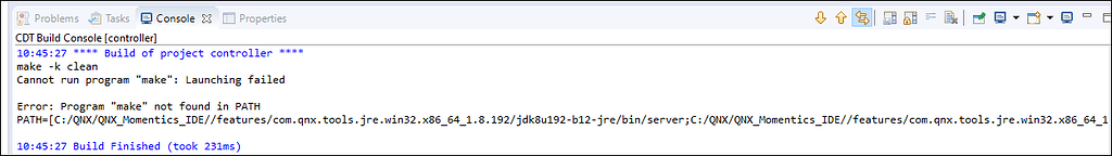 PATH used by Momentics - General Programming - OpenQNX